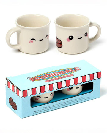 Foodiemals Set of 2 Porcelain Espresso Cups – Rebel Romance