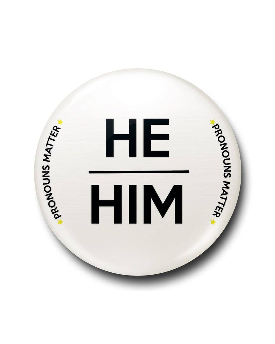 Pronouns He/Him Badge – Rebel Romance