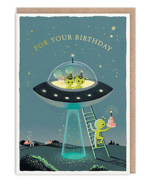 Aliens Greeting Card