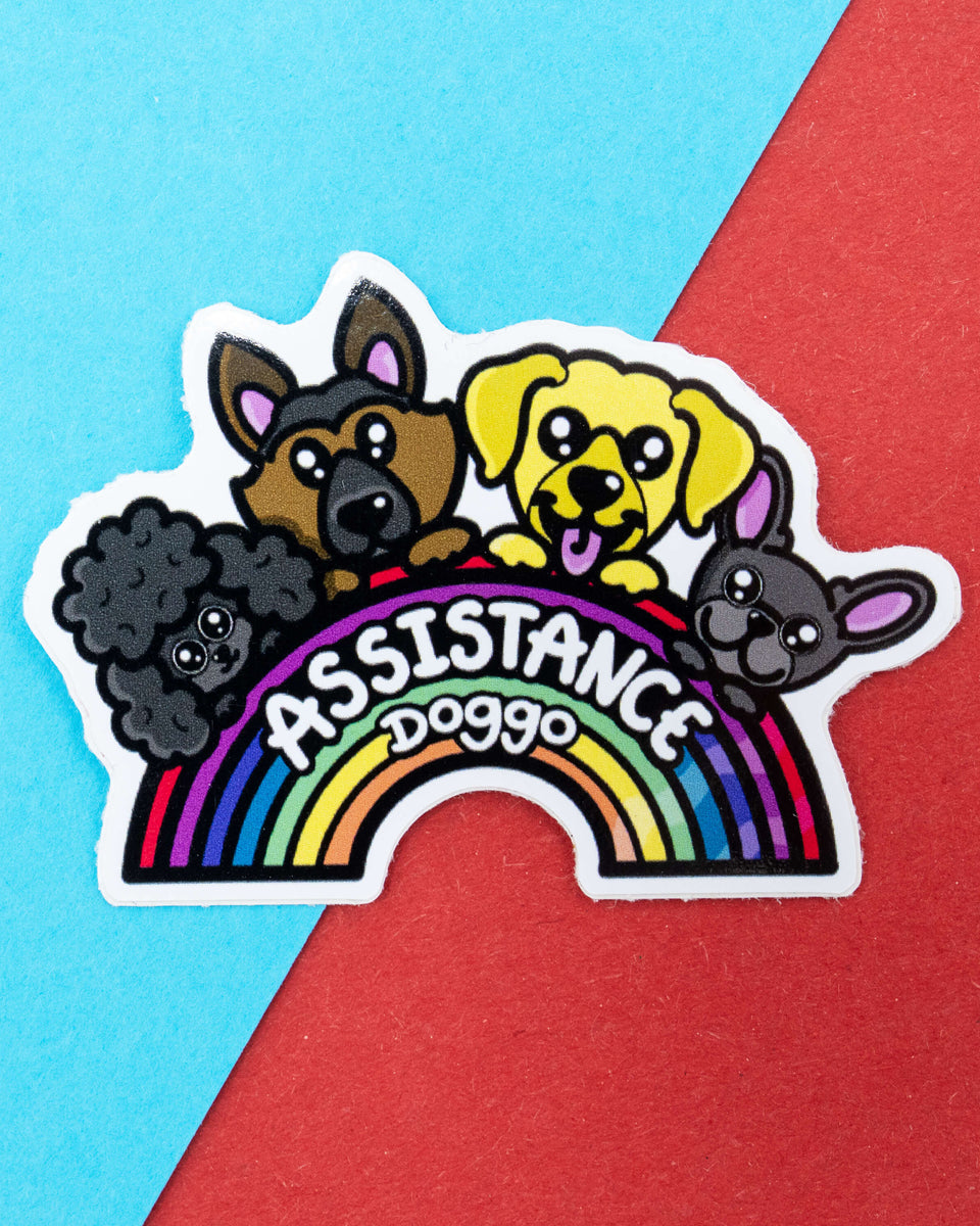 Assistance Doggo Sticker – Rebel Romance