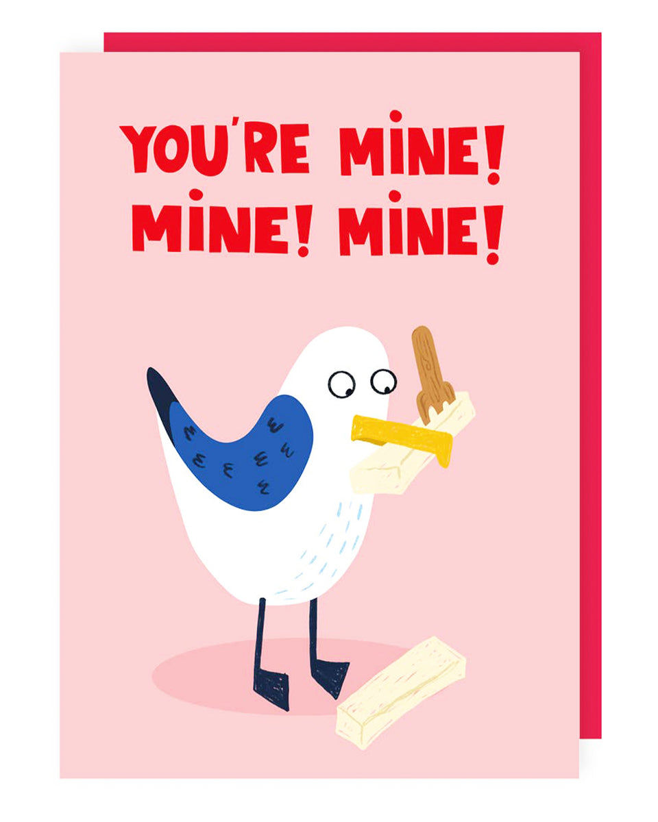 You're Mine Seagull Valentine's Card: Plastic Free – Rebel Romance